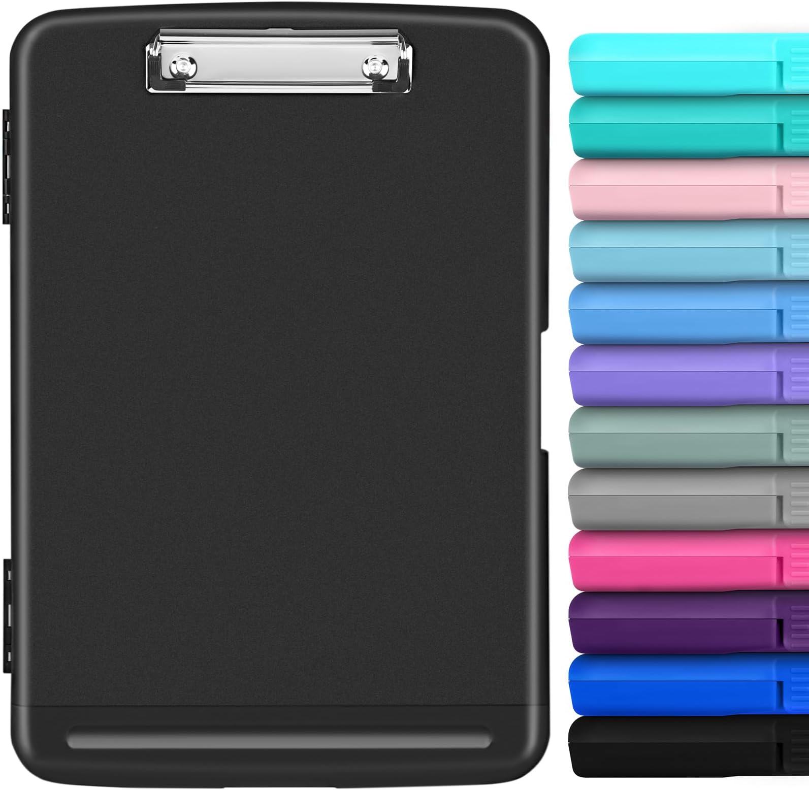 Amazon.com : 5 PCS Clipboard with Storage High Capacity Plastic ...