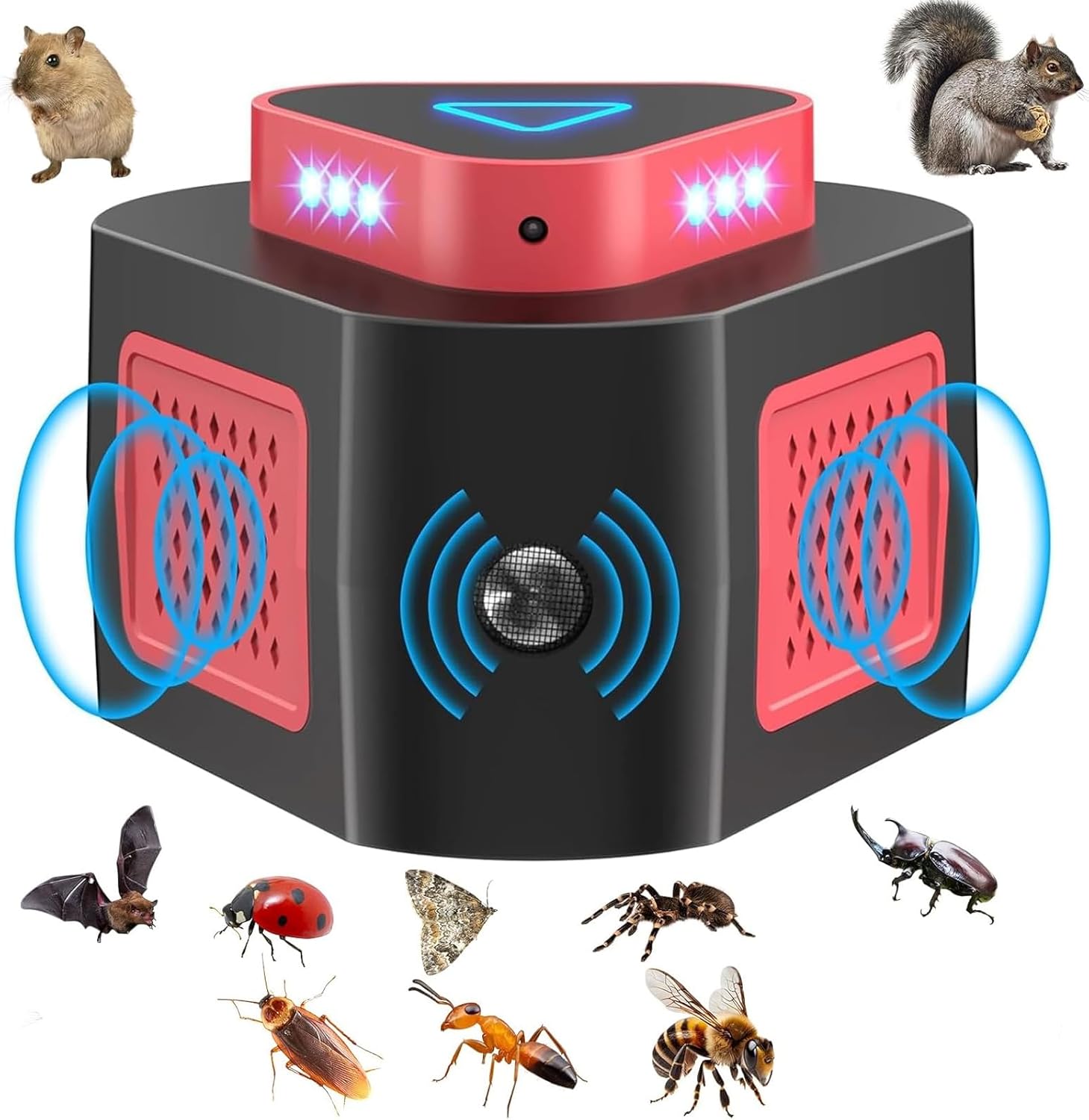 Rodent Deterrent, Outdoor Animal Repellent, Mouse Deterrent Device ...