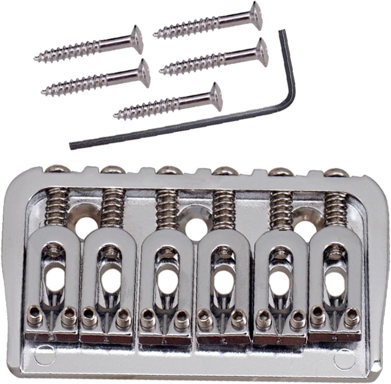 Amazon.com: KAISH Guitar Bridge String Thru Body Ferrule Plate Guitar ...