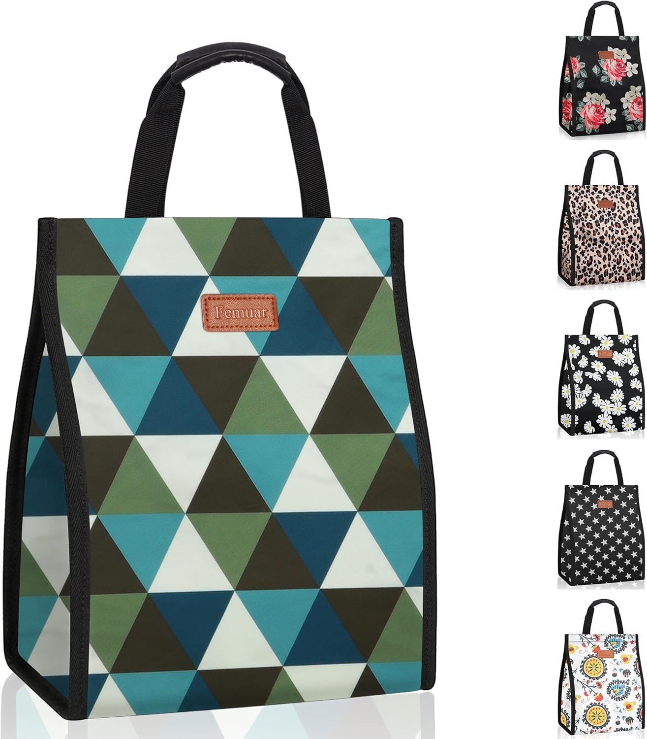 Amazon.com: Lunch Bags for Women Insulated Reusable Lunch Tote with ...