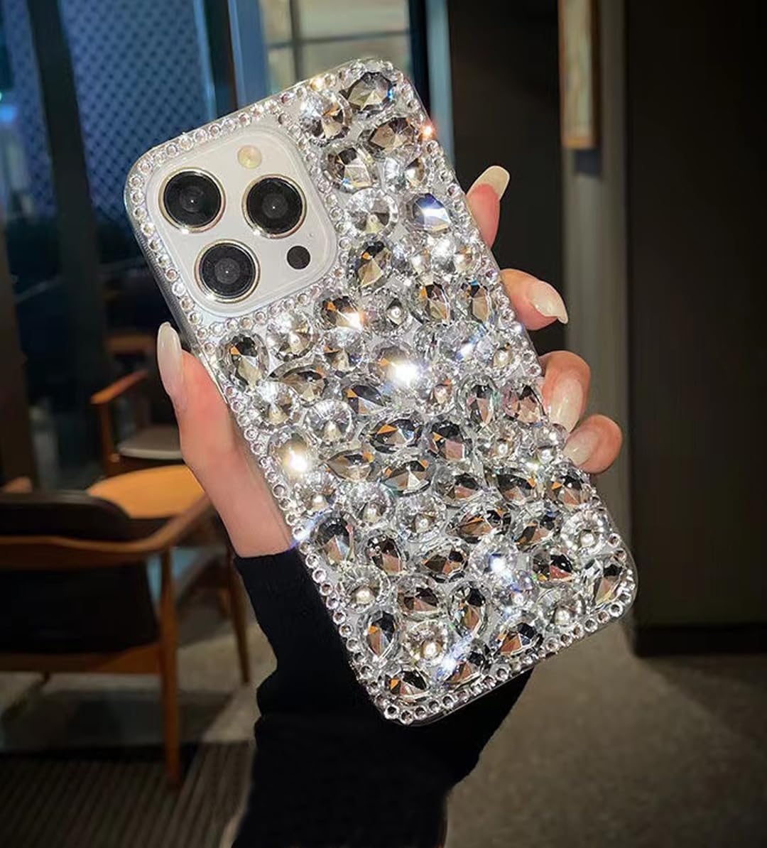 Amazon.com: for iPhone 14 Pro Max Bling Glitter Case,Luxury Shiny ...