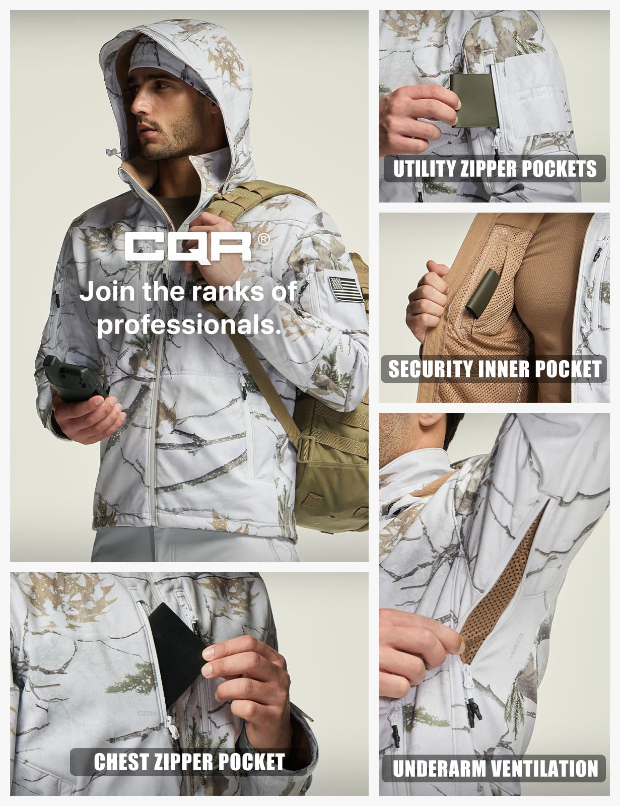 Snapklik.com : Mens Winter Tactical Military Jackets, Lightweight Water ...