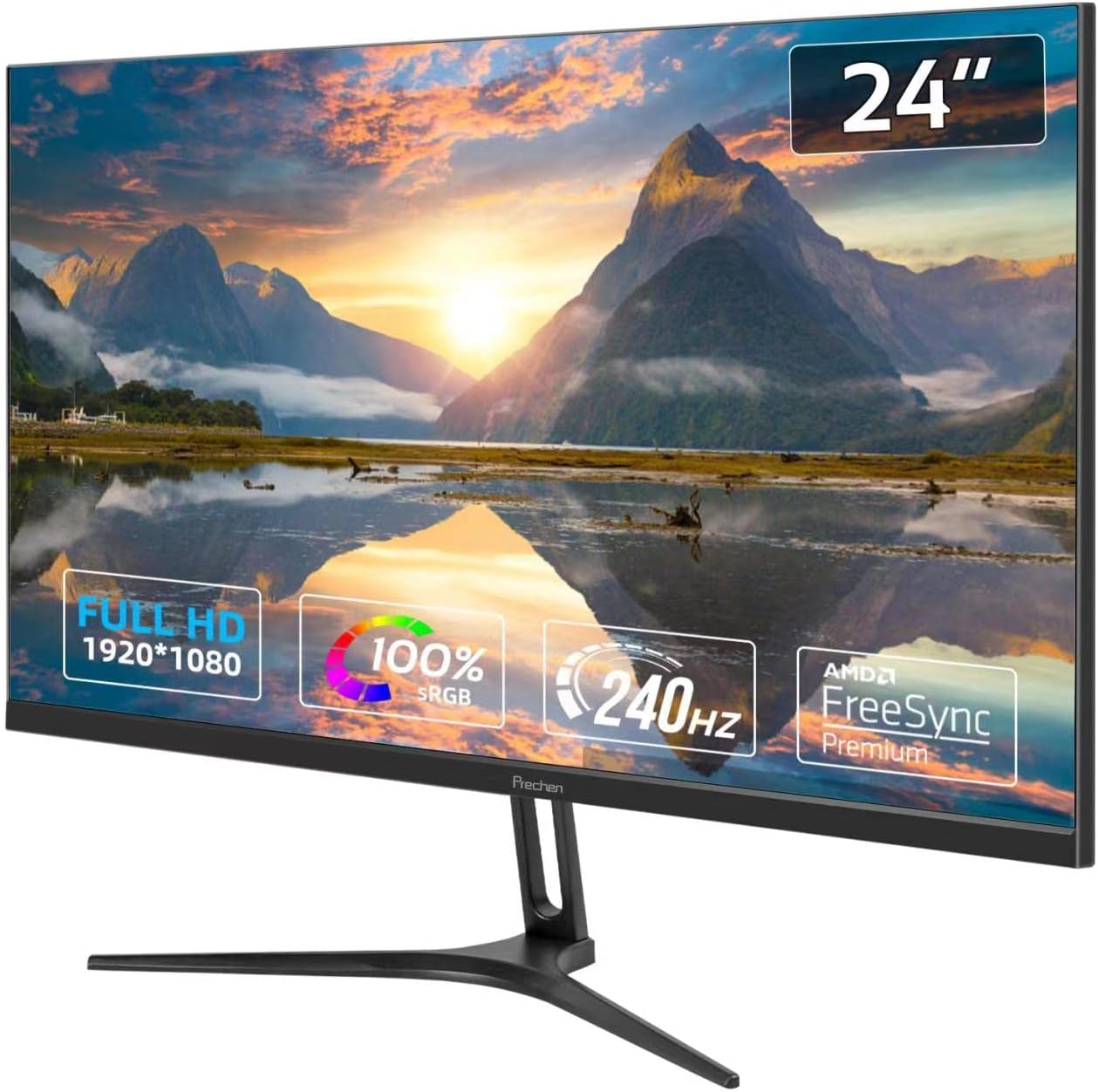 Amazon.com: Prechen 24"" Gaming Monitor 240Hz (144Hz) Full HD 1920 x ...