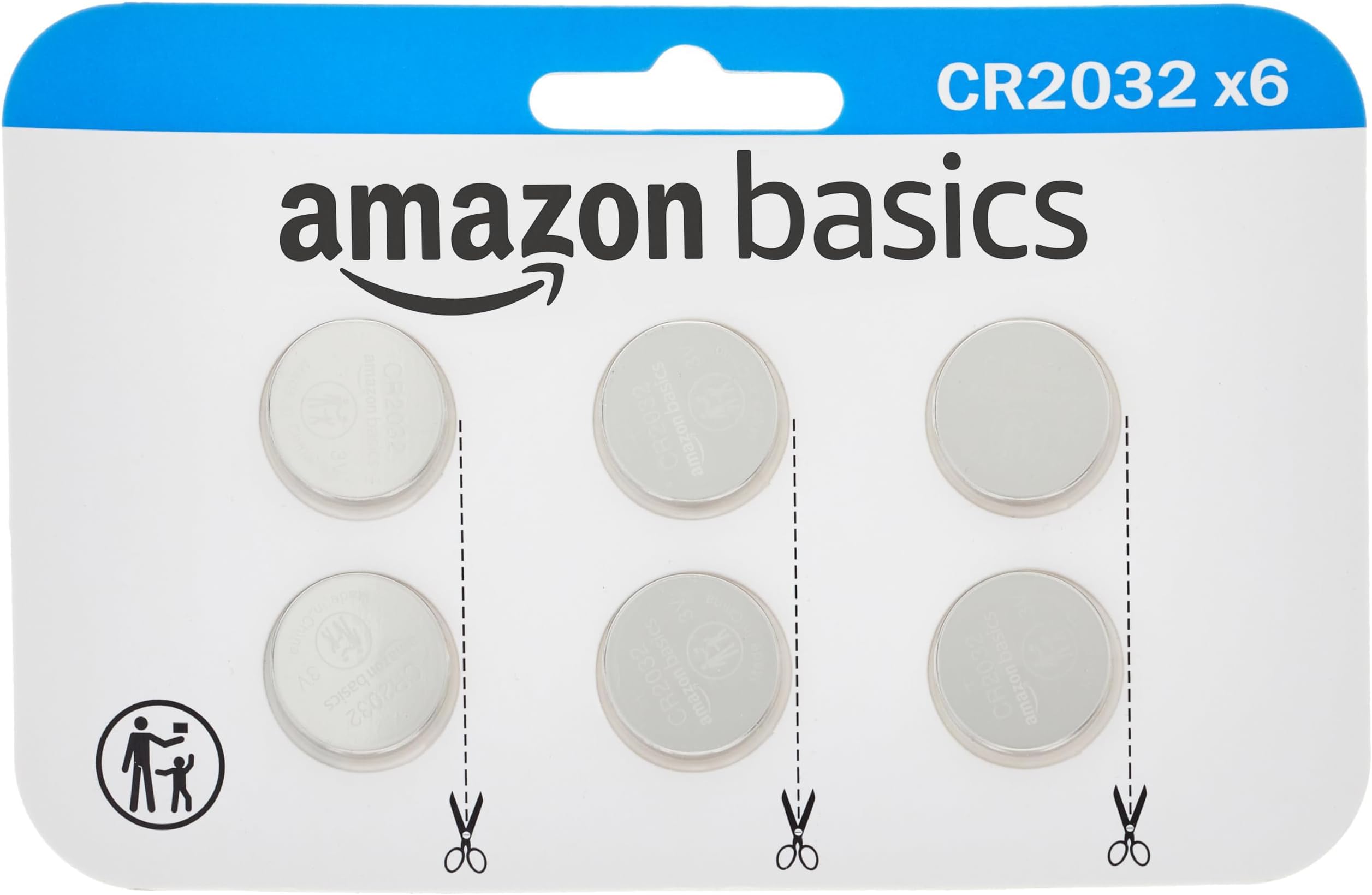 Amazon Basics CR2032 Lithium Coin Battery, 6-Pack: Amazon.co.uk: Toys ...