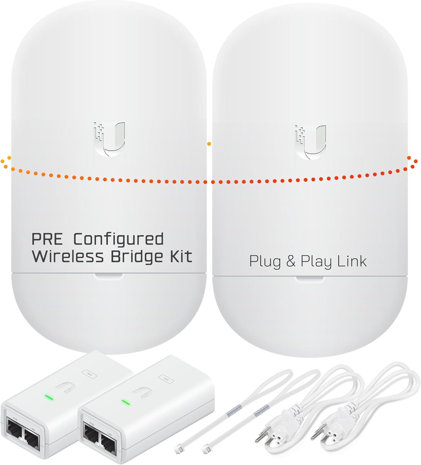 Amazon.com: Pre-Configured Wireless Bridge LOCO 5AC Kit – Plug & Play ...