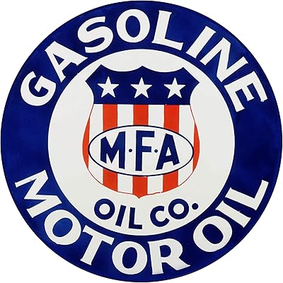 Amazon.com: Sylty Flying A Gasoline Gas Sign Retro Dad Garage Man Cave ...