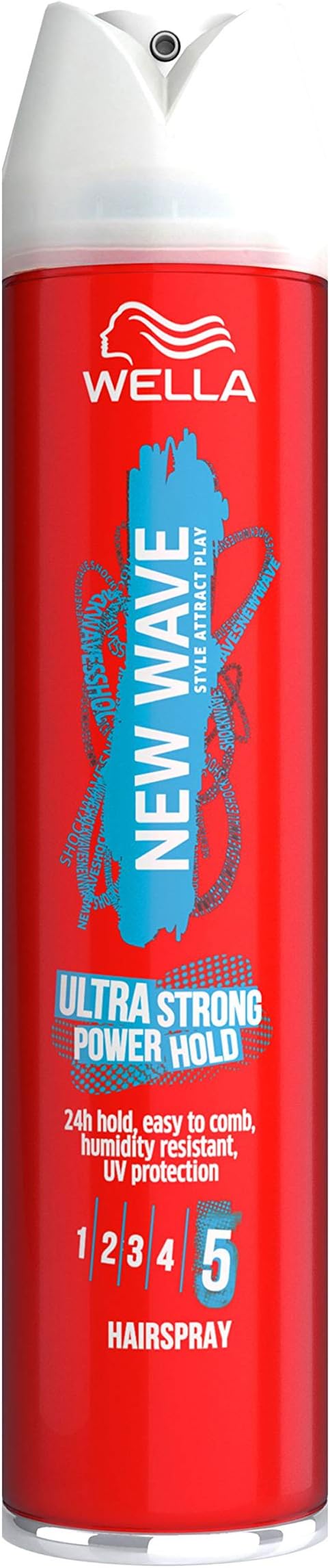 Wella New Wave Ultra Strong Power Hold Hairspray – 24-Hour Hold ...
