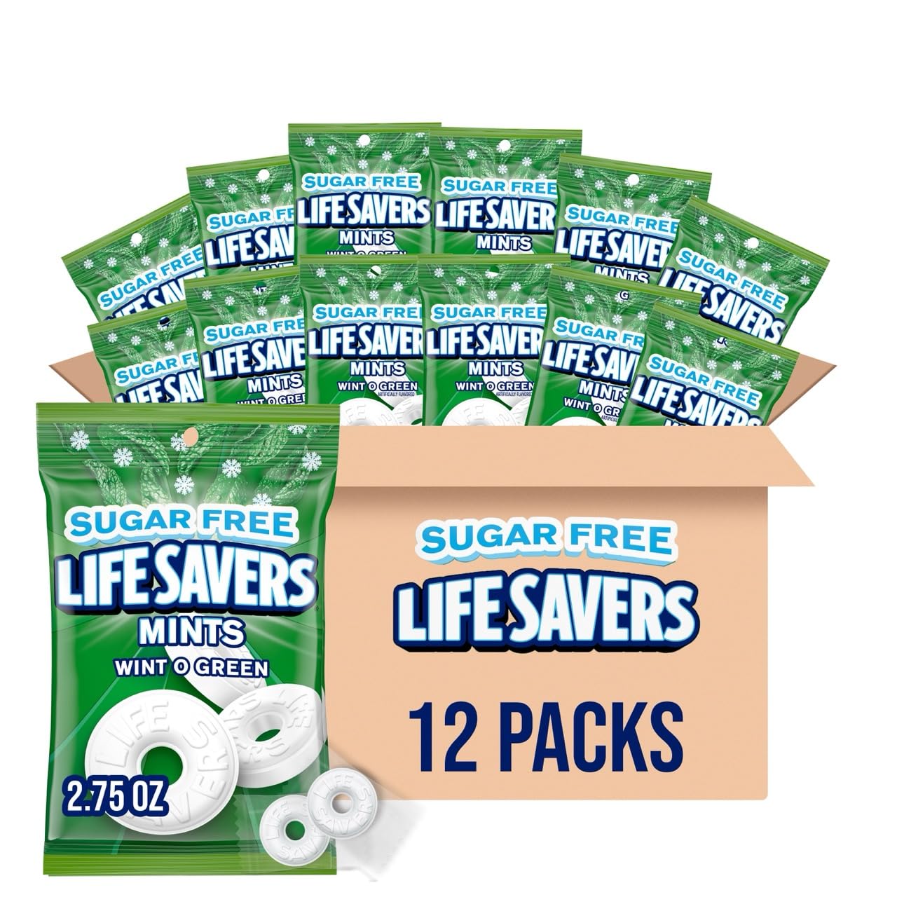 Amazon.com: LIFE SAVERS Wint-O-Green Sugar Free Breath Mints Hard Candy ...
