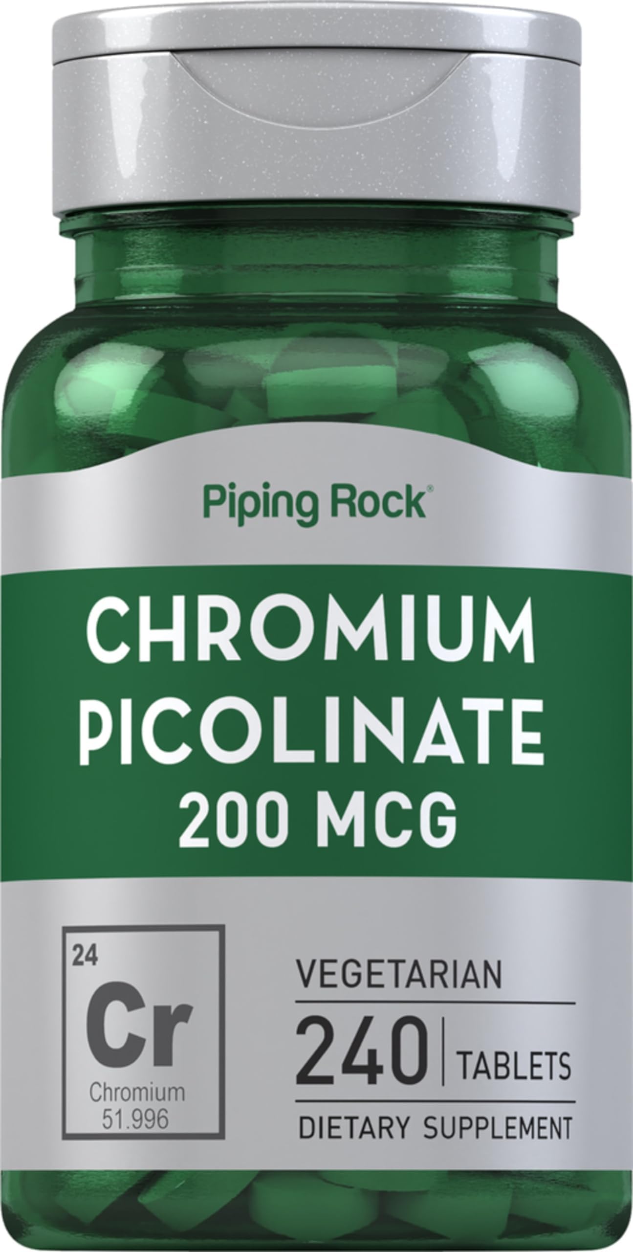 Amazon.com: Piping Rock Chromium Picolinate 200mcg | 240 Tablets ...