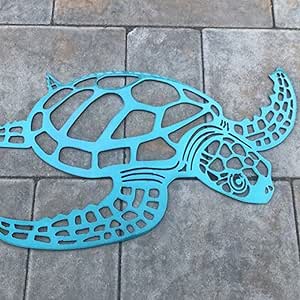 Amazon.com: Bylesary Metal Sea Turtle Wall Decor, Turtle Wall Hanging ...