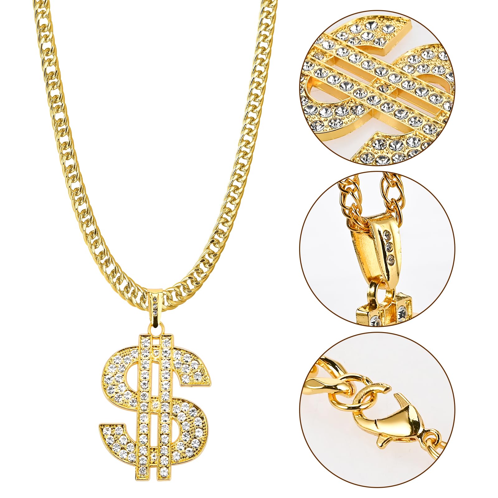 Snapklik.com : GOLDGE 80s & 90s Hip Hop Costume Kit For Men Women- Old ...