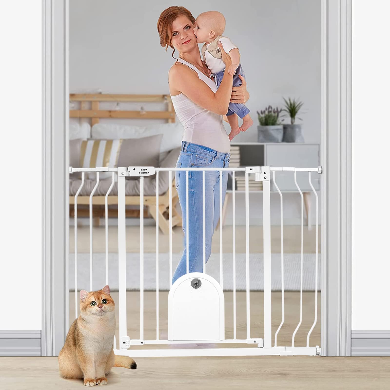 Regalo Easy Fit Adjustable Baby Safety Gate, 26-42 inches Wide 7 Pounds ...