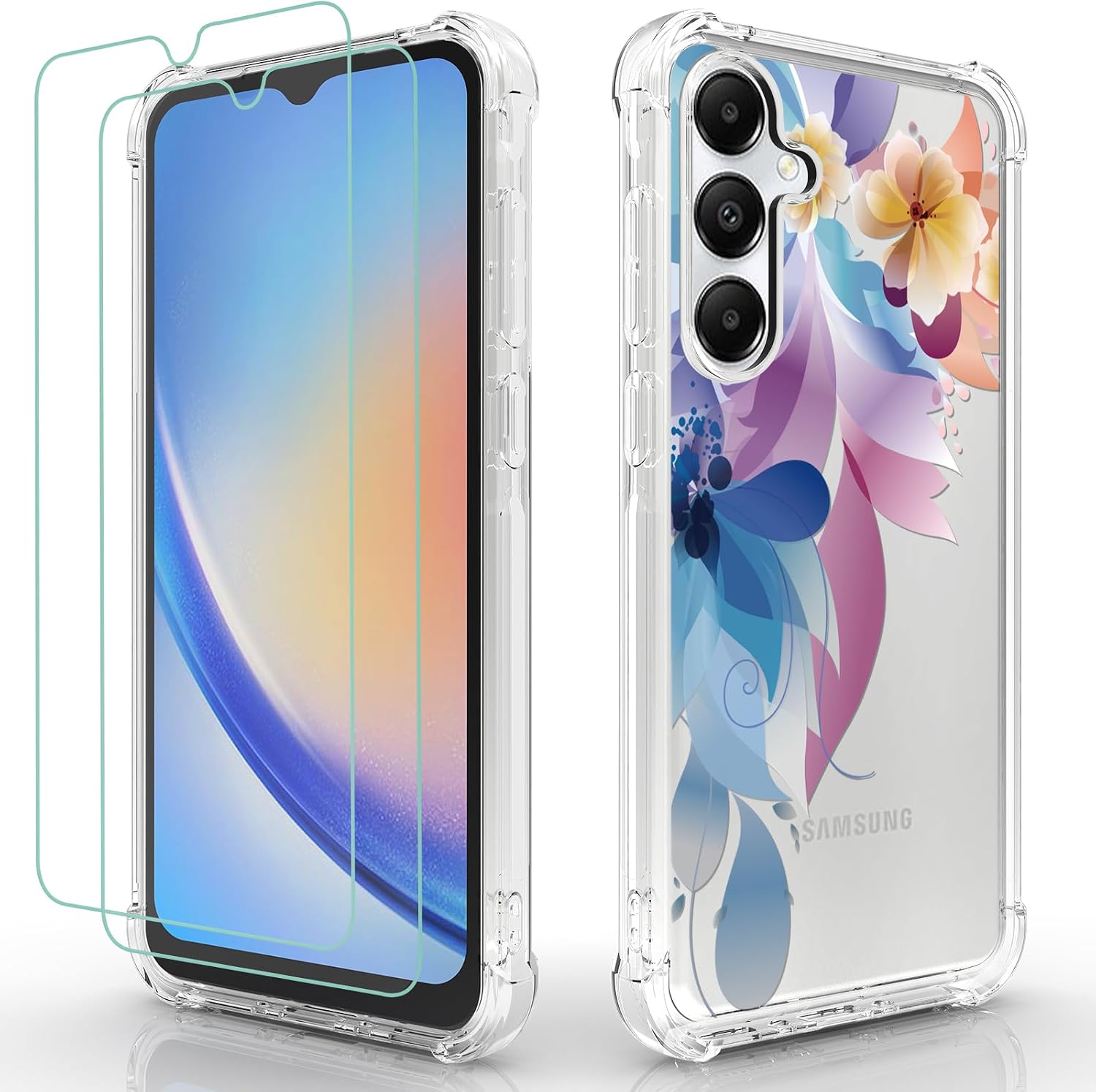 Amazon.com: for Samsung Galaxy A35 5G Case: Women Girls Flower Floral ...