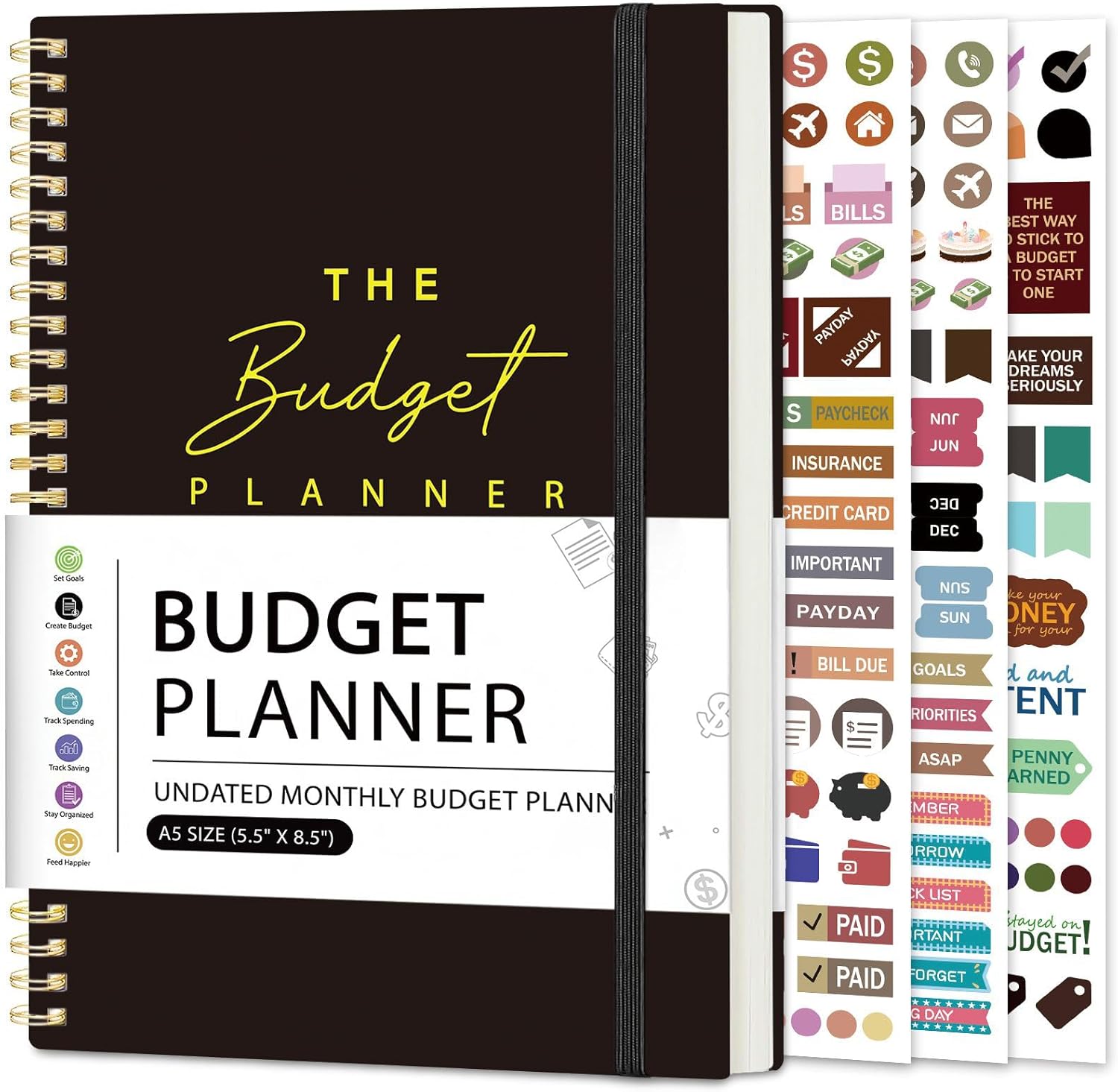 Budget Planner - Monthly Budget Book 2024 with Expense & Bill Tracker ...