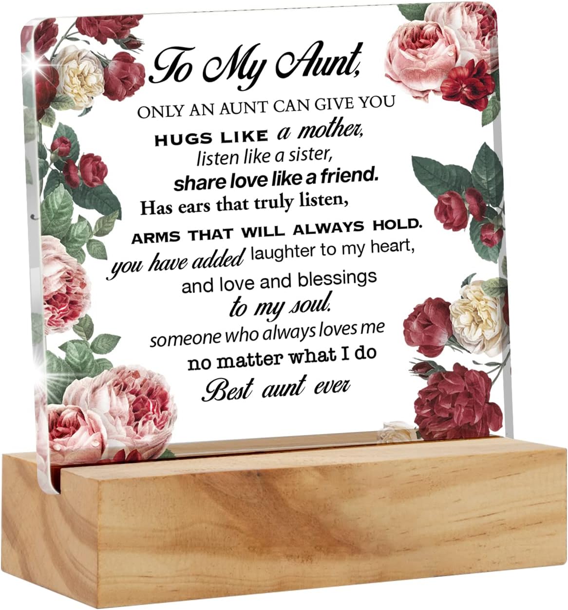 Amazon.com: Aunt Gifts From Niece and Nephew - Best Aunt Ever Floral ...