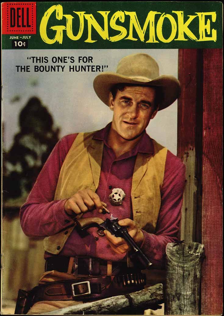 Gunsmoke "This One's For The Bounty Hunter" (June 1958 Dell Comic #9 ...