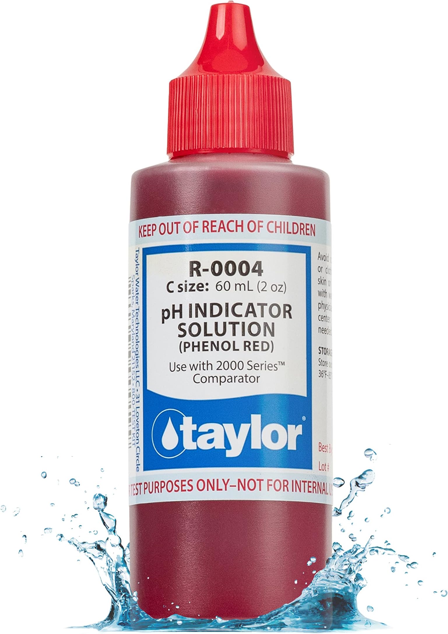 Amazon.com: Taylor Swimming Pool Test Kit Reagent 4 2 Oz pH Indicator ...