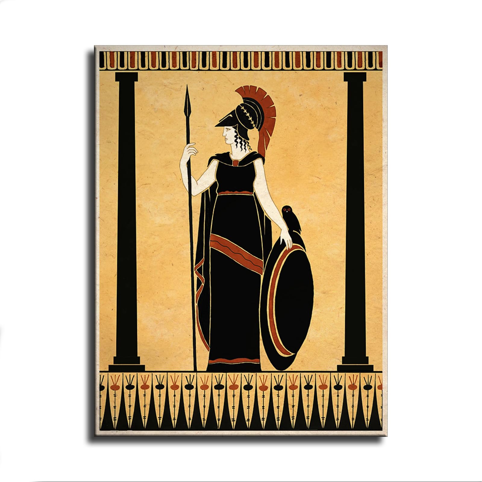 Athena Greek Mythology ATHENA Postcard Greek Gods | Mediterraneo Eshop