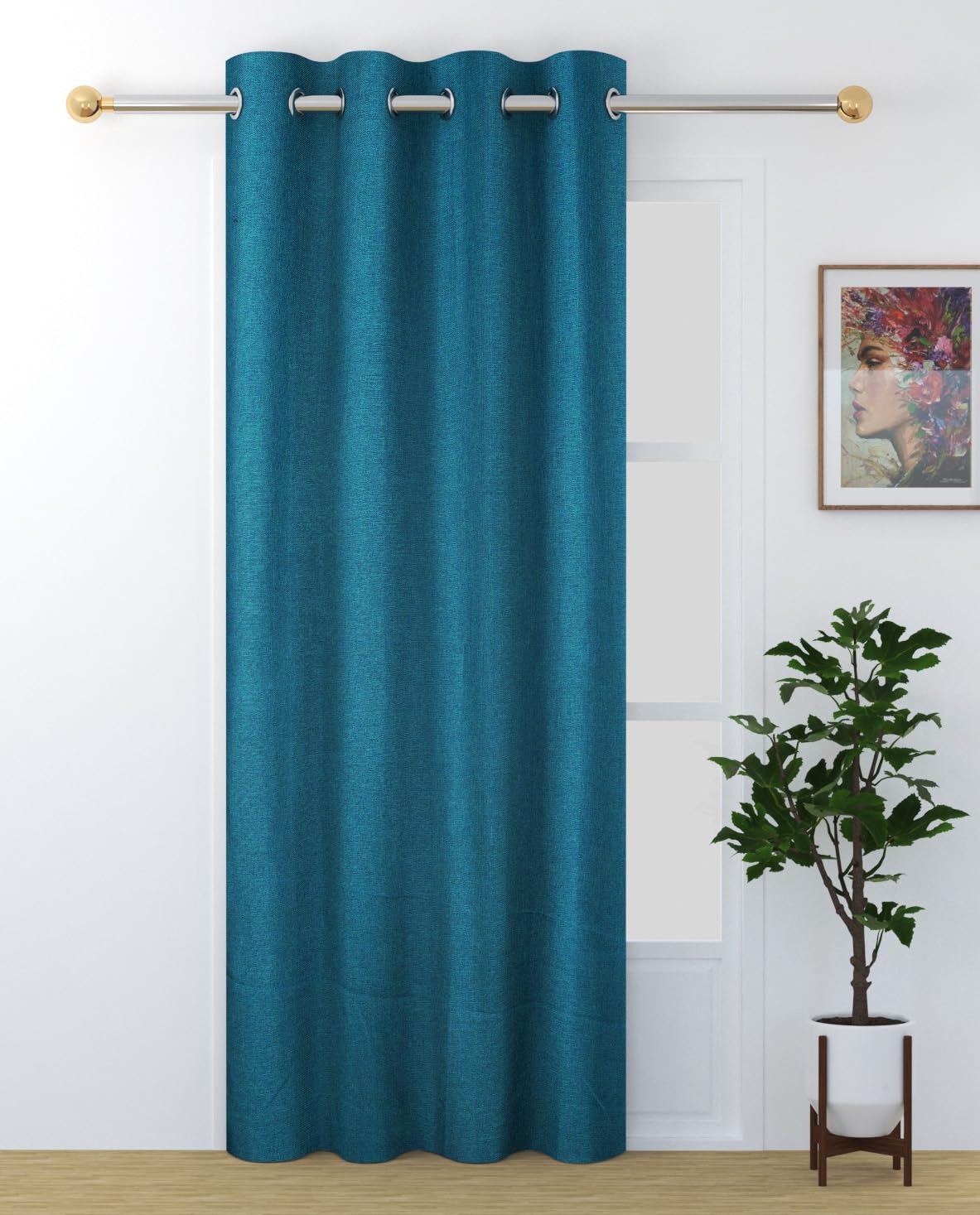 Buy FRESH FROM LOOM Jute Curtains For Door 7 Feet Long|Medium Window ...