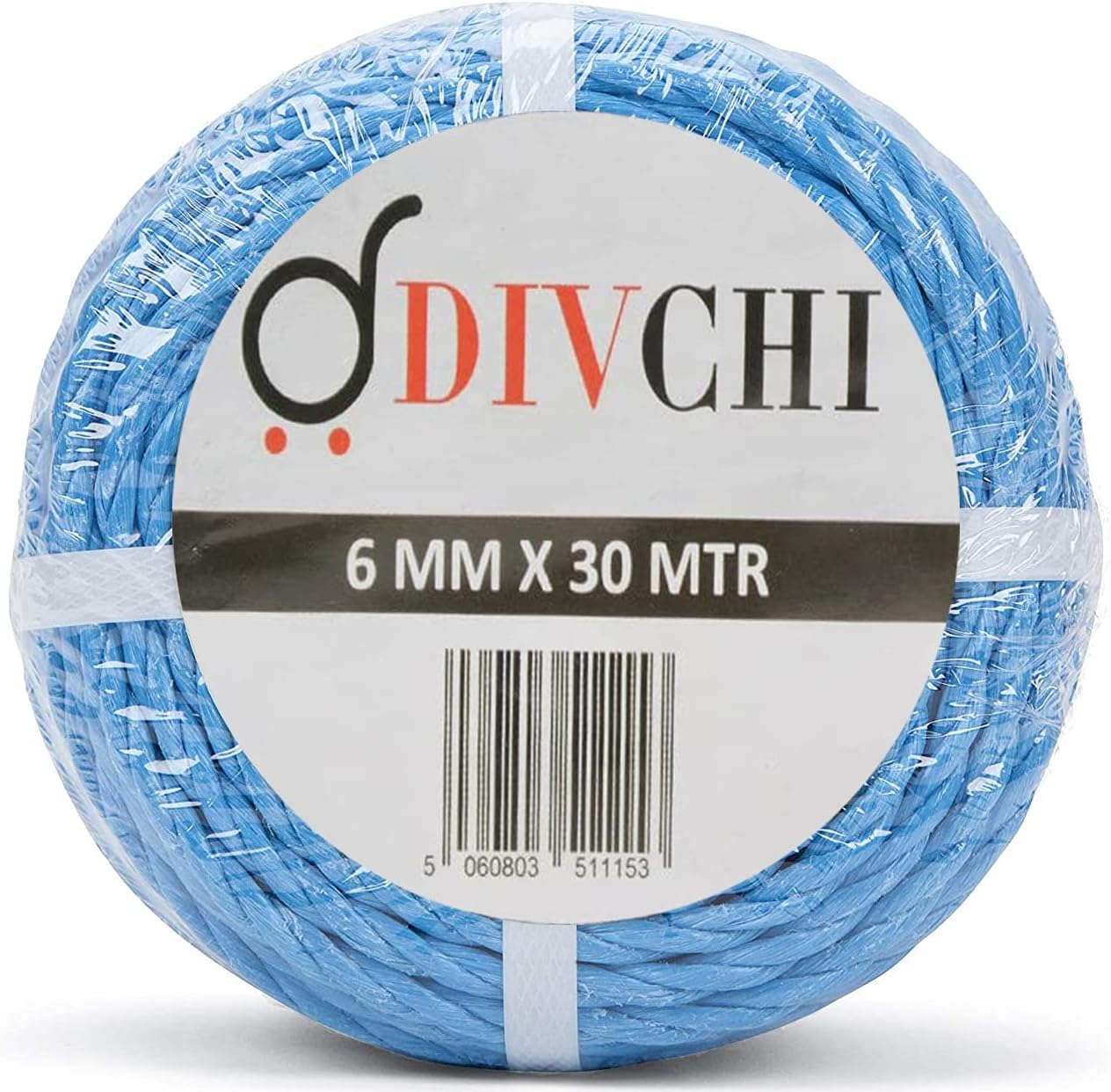 1x Yellow 20m Polypropylene Braided Rope on Reel - Strong Thick Heavy ...