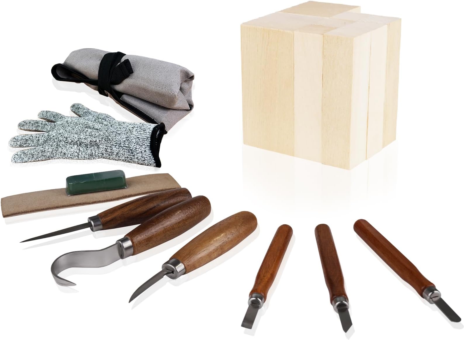 Wood Carving Tools, Whittling Kit for Beginners, Wood Carving Kit ...