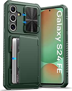 Amazon.com: ATATOO for Samsung Galaxy S24 FE Wallet Case with Card Holder(Store 4-5 Cards) [RFID ...