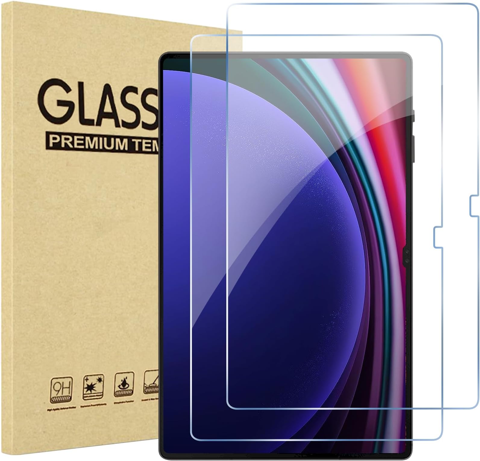 Anoowkoa 2 Pack Screen Protector for Samsung Galaxy Tab S10 Ultra/S9 ...