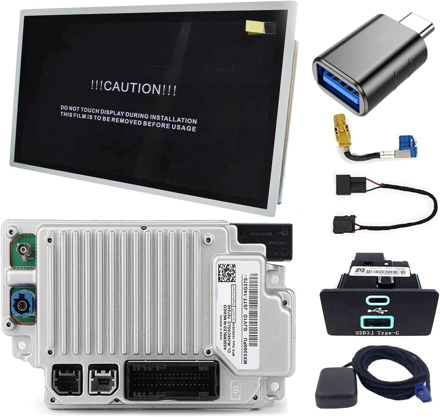 Amazon.com: SYNC 2 to SYNC 3 Upgrade Kit with Latest OEM Sync4 1080p HD ...
