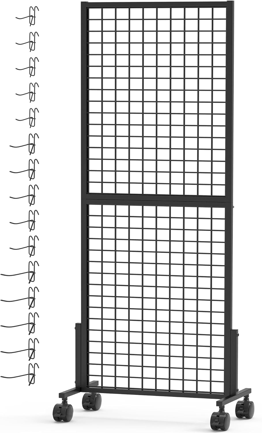 Amazon.com: Oleitodh 2' x 6' Gridwall Panel Tower with T-Base ...