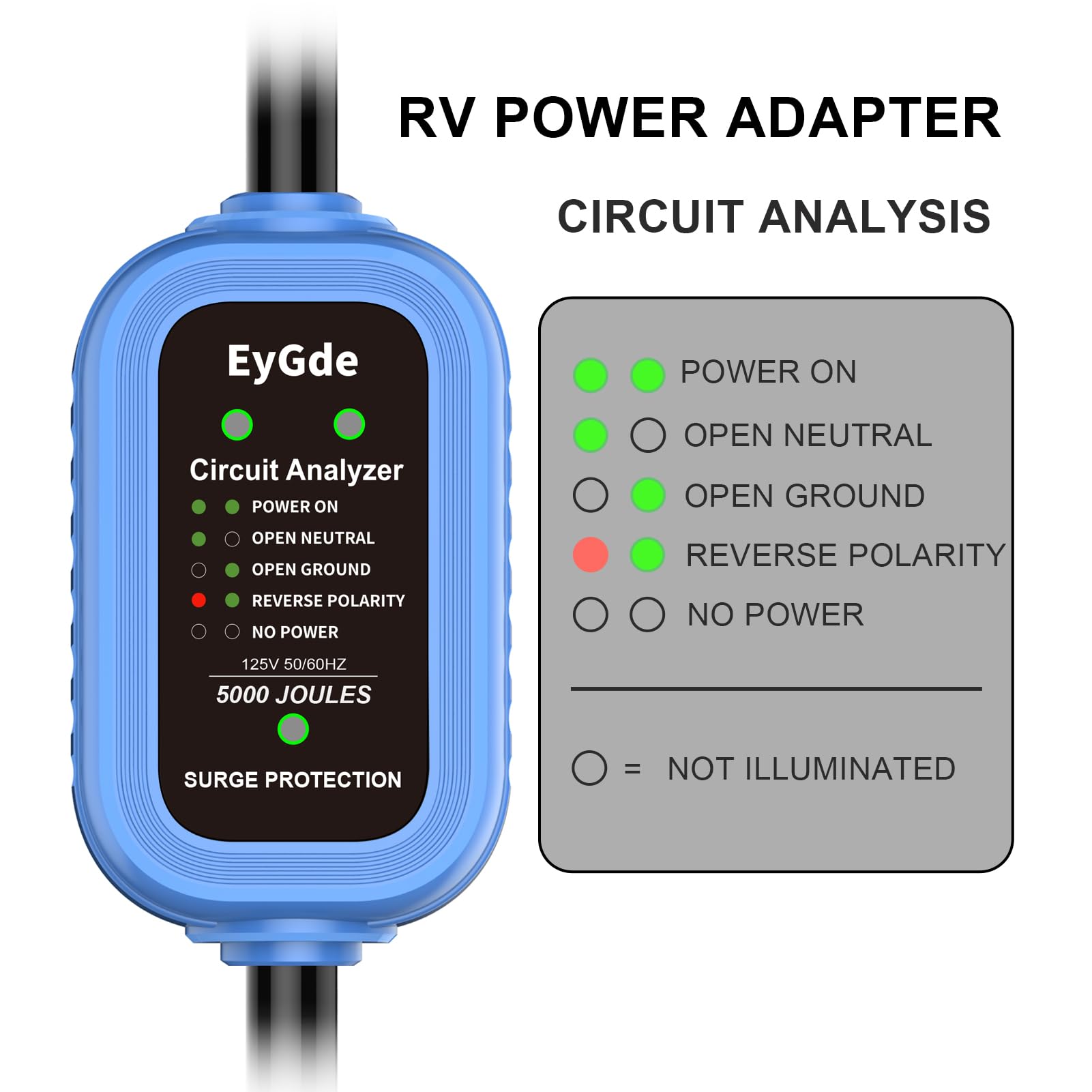 Snapklik.com : EyGde 30 Amp To 50 Amp RV Adapter