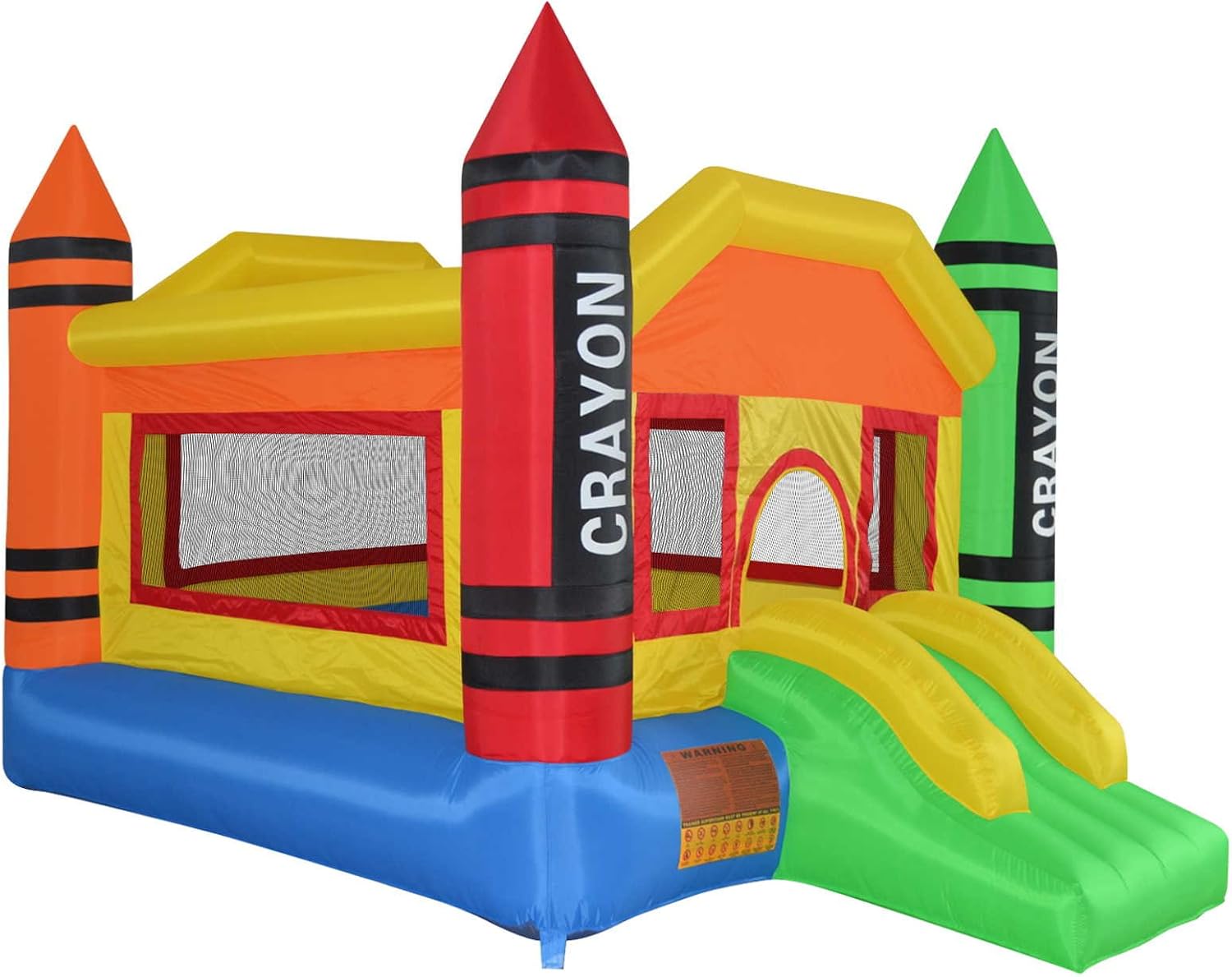 Amazon.com: Cloud 9 Mini Crayon Bounce House - Inflatable Bouncing ...