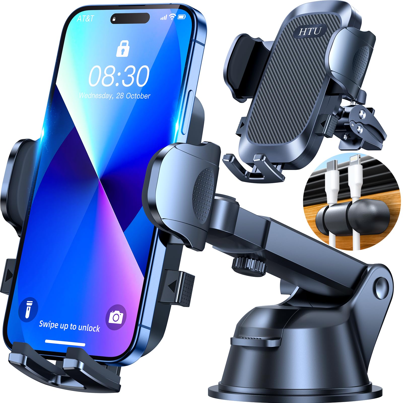Amazon.com: [True Military-Grade] Car Phone Holder【2024 Stronger ...