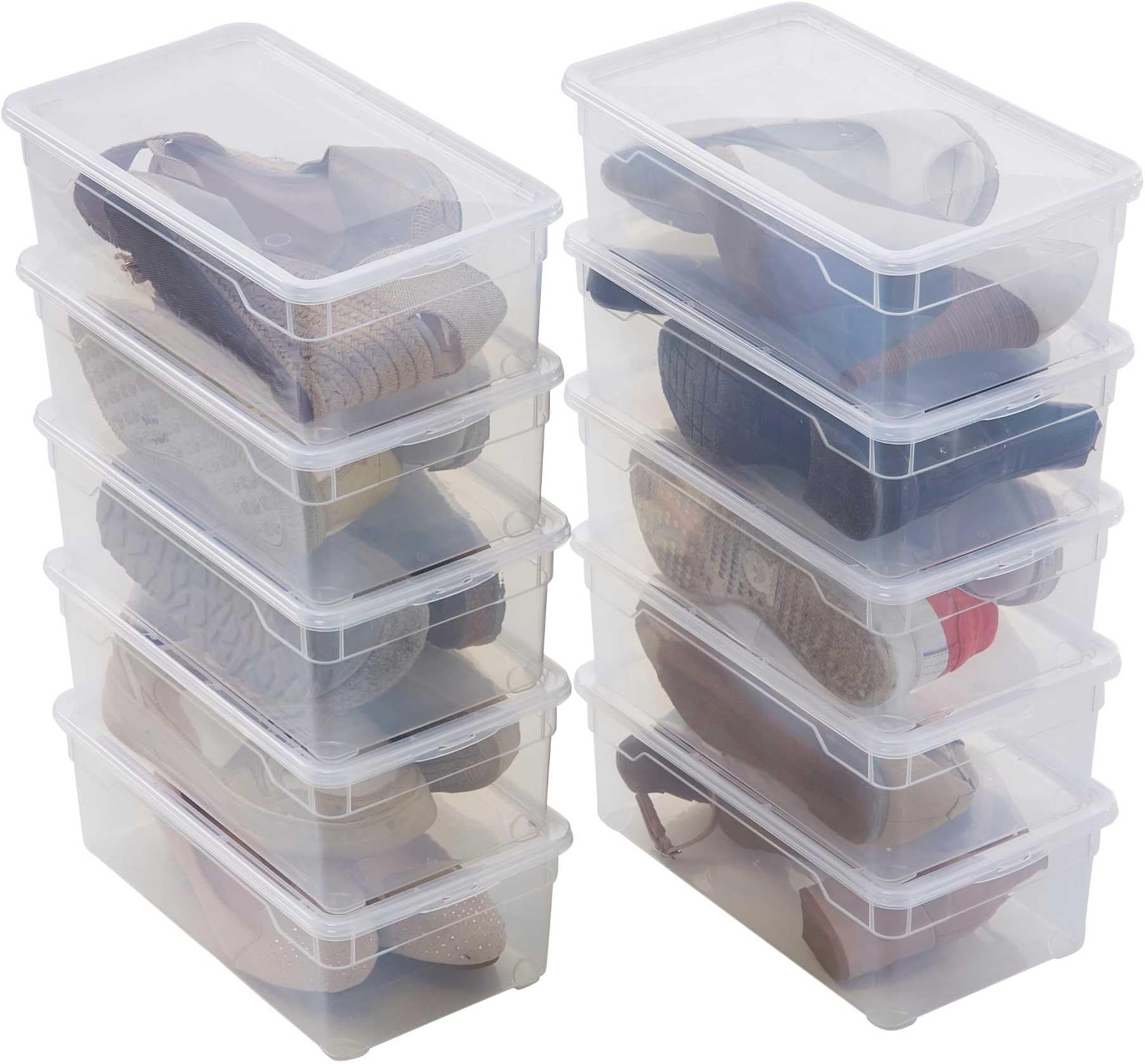 Sundis Clear Box 5L Clear Plastic Storage Boxes with Lid Stackable ...