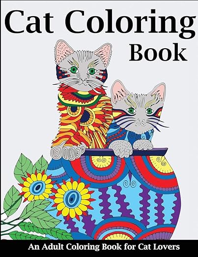Amazon.com: Cat Coloring Book: An Adult Coloring Book for Cat Lovers ...