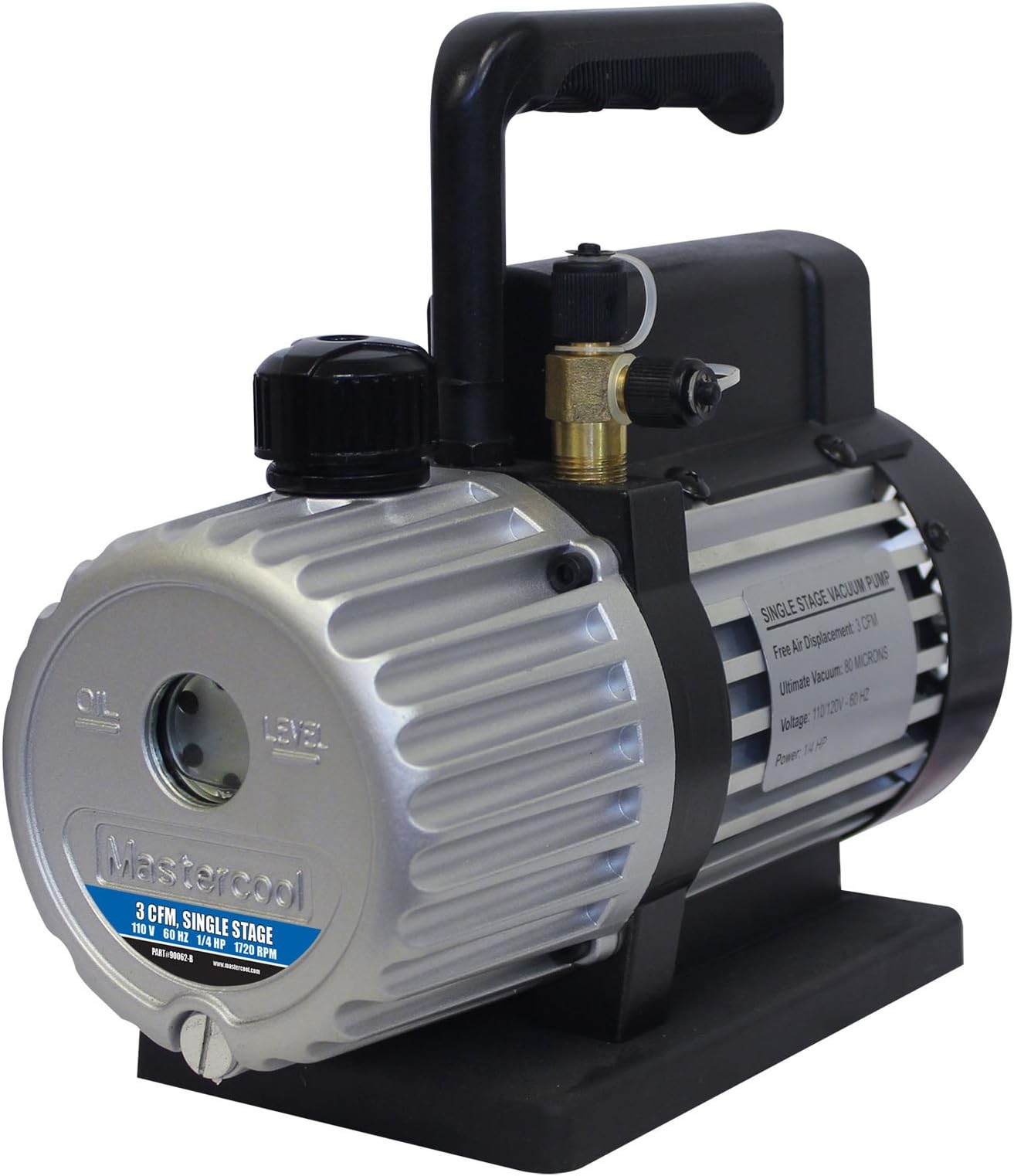 Amazon.com: MASTERCOOL 90066-2V-110B 2 Stage, 6 CFM Dual Voltage Vacuum ...