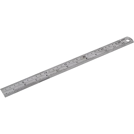 Siumir 150 x 300 mm Stainless Steel L Shape Square Ruler Double-Sided ...
