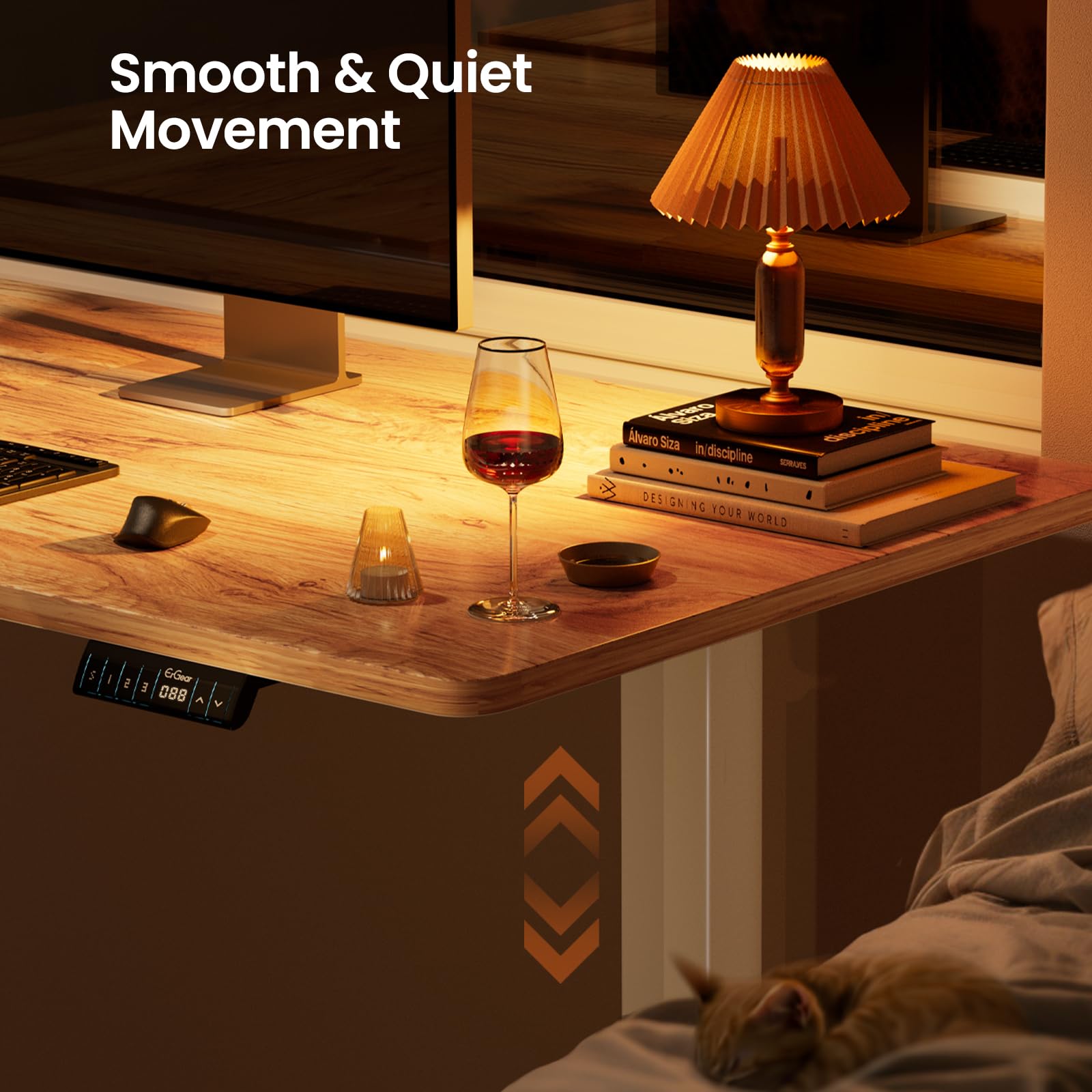 Snapklik.com : 63" X 55" Dual Motor L Shaped Standing Desk, Electric ...