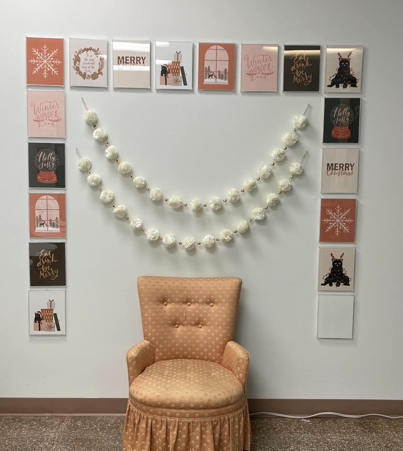 Amazon.com: AnyDesign 9Pcs Christmas Boho Wall Art Prints Merry ...