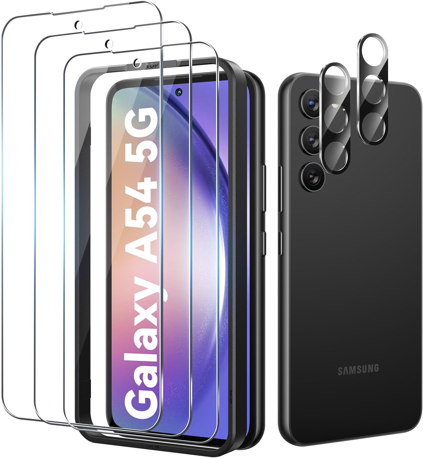 Mowei 3+2 Stück Displayschutz für Samsung Galaxy S24 Plus mit Einfaches ...