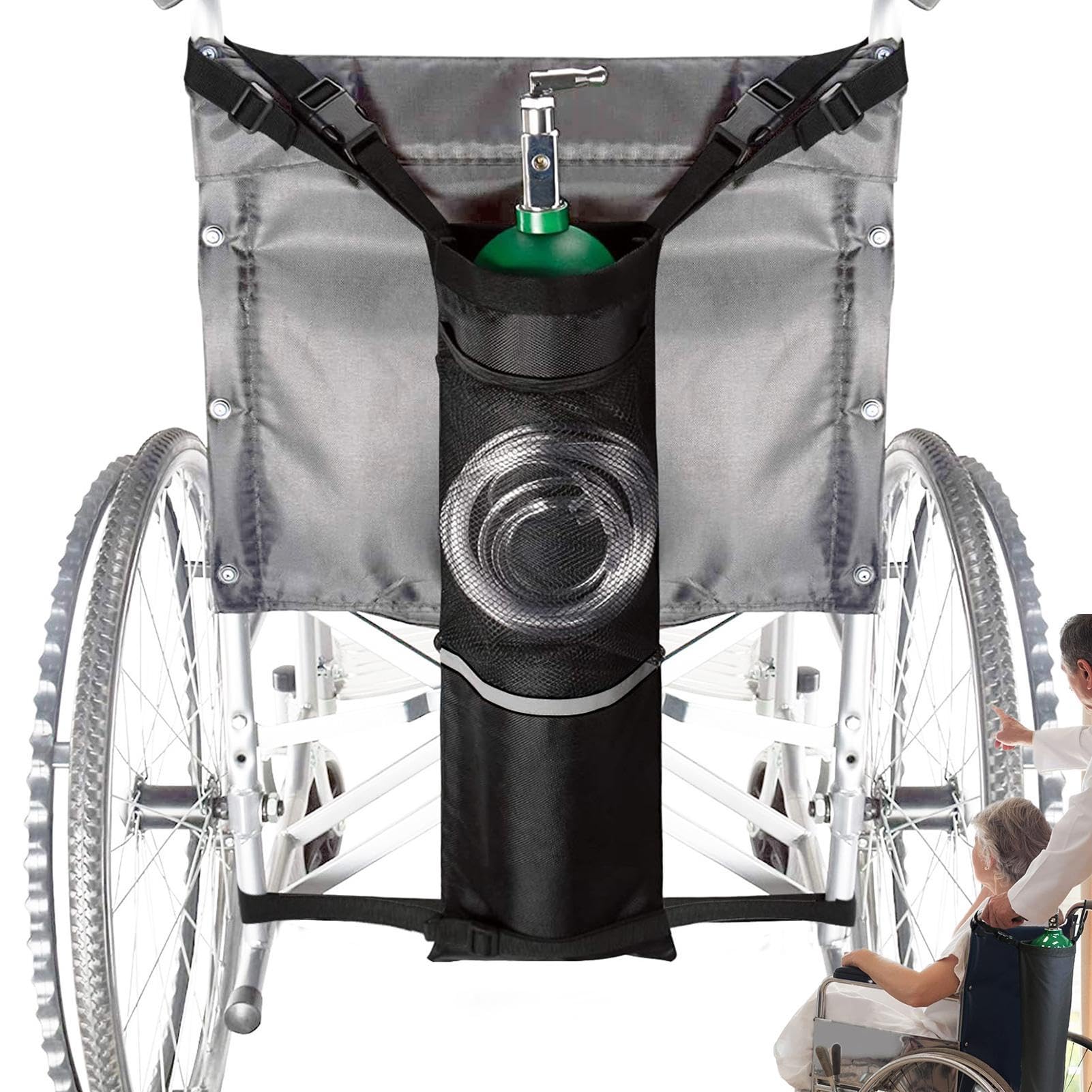 Buy Oxygen Tank Holder for Wheelchair, Portable Oxygen Tank Bag, Oxygen ...