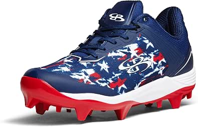Amazon.com | Boombah Viper Men's USA Shooting Stars Molded Cleat ...
