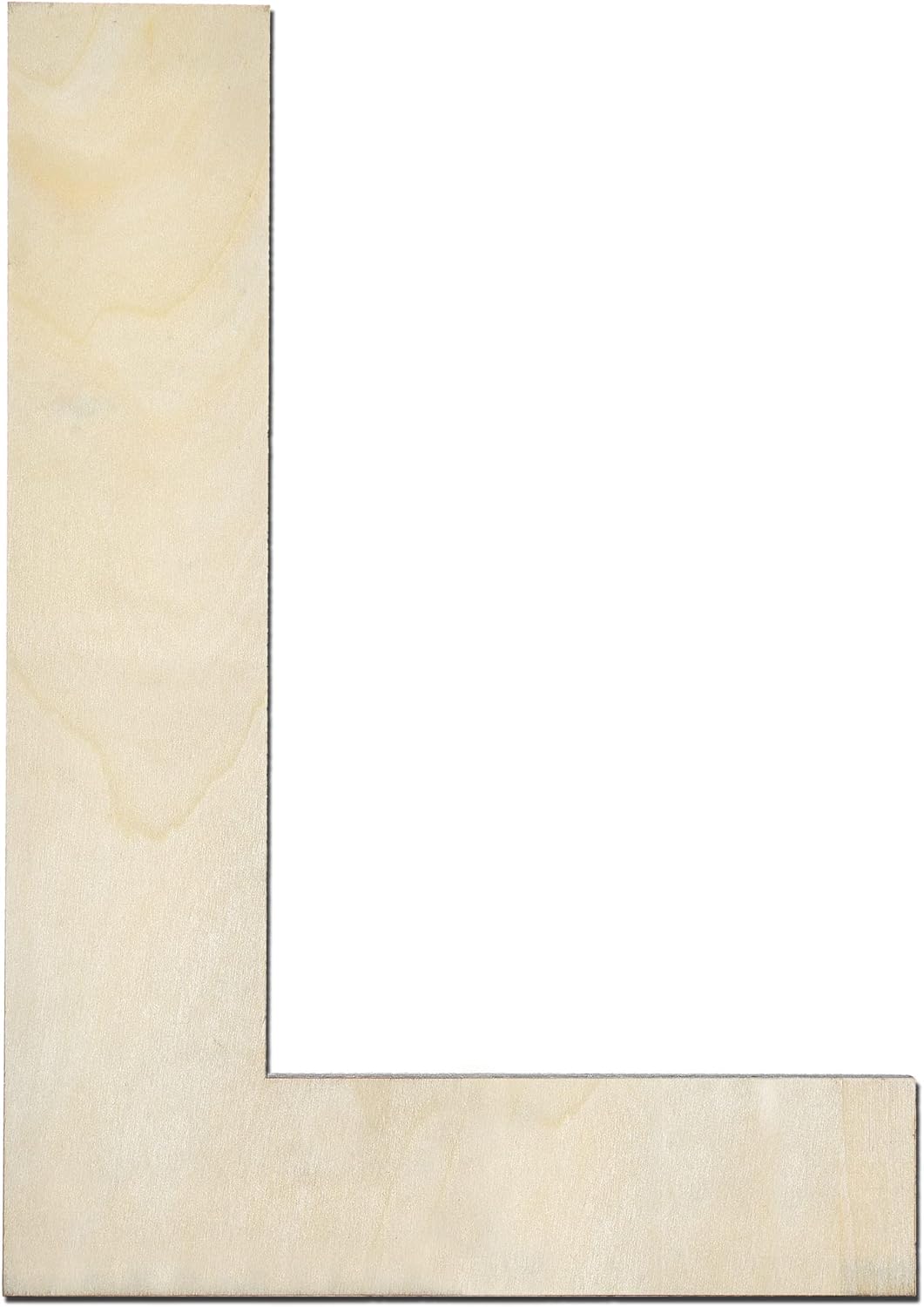 Amazon.com: 12 Inch Wooden Letter L, 1/4 Inch Thick Large Unfinished ...