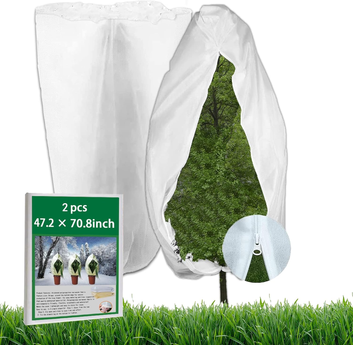 Amazon.com : Violinak Large-Size 2 Packs Plant Covers Freeze Protection ...