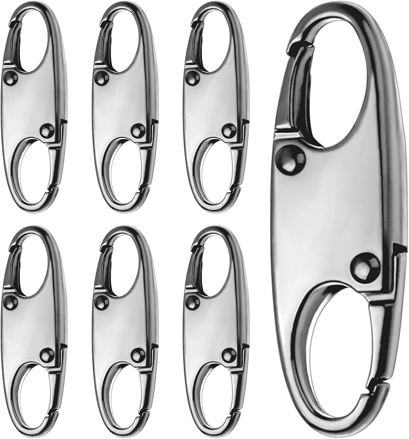 Amazon.com: Andibro 7 Pcs Zipper Clips Anti Theft, Double Small Zipper ...