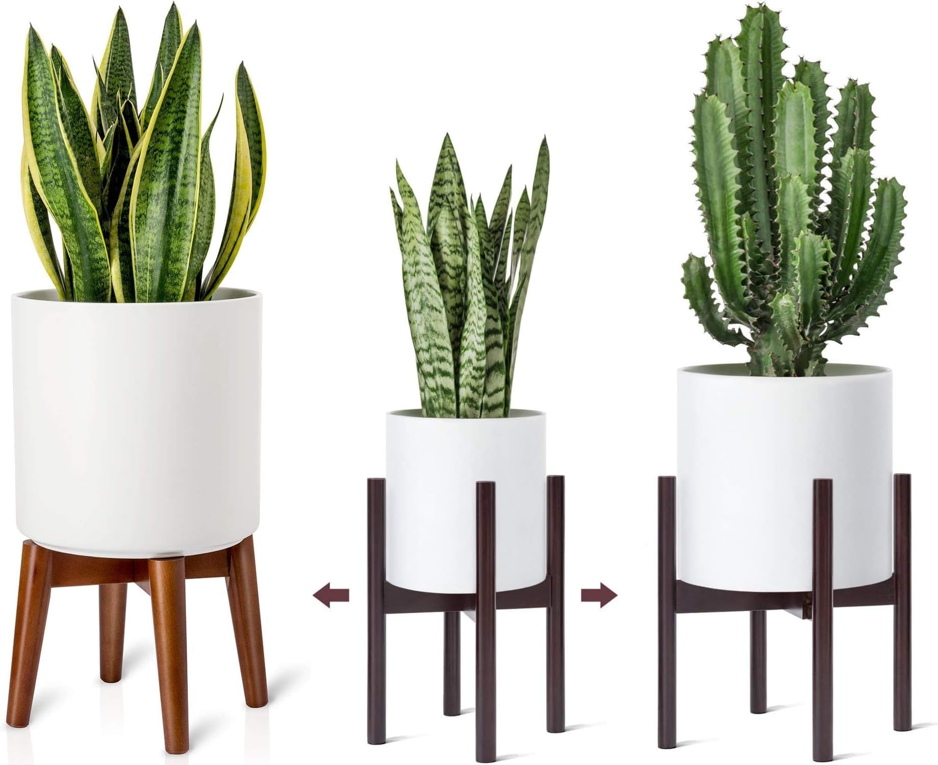Amazon.com: Mkono Plant Stand Set (Plant and Pot NOT Included) , Modern ...