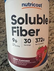 Amazon.com: Nutricost Soluble Fiber (Berry Flavored) 30 Servings ...