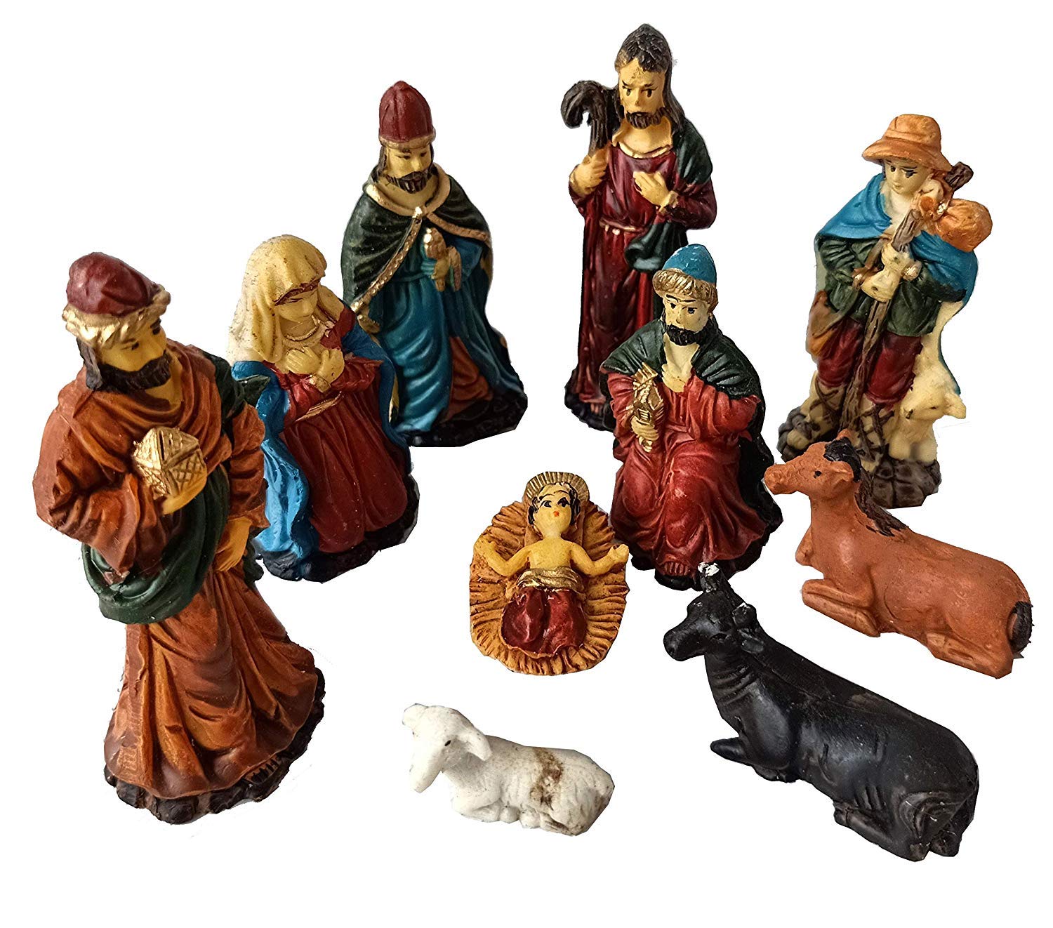 Buy Vinayaks Christmas X-Mass Nativity/Crib/Kudil/Jesus Born Figurines ...