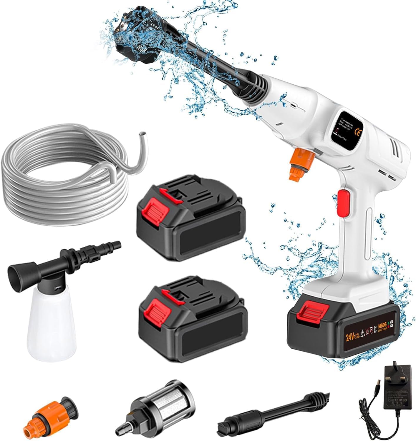 Hydro X5 Hand Held Pressure Washer 600PSI Battery Powered Portable ...