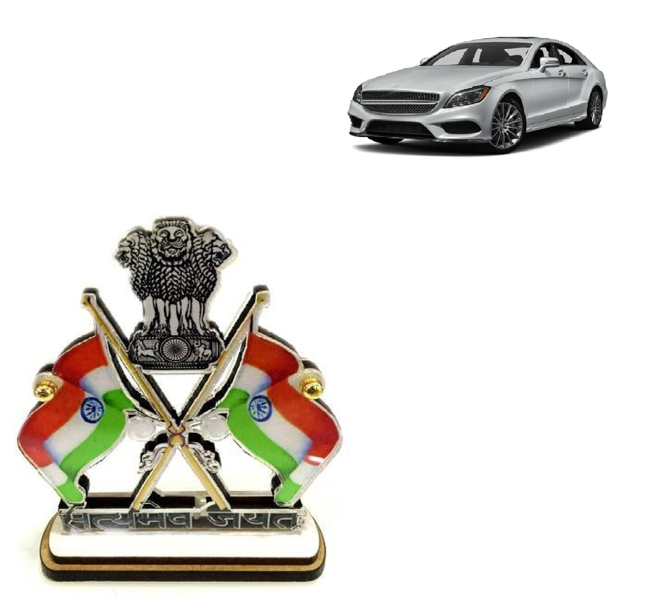 Buy Generic Indian Double Sided Wind Car Dashboard with Satyamev Jayate ...