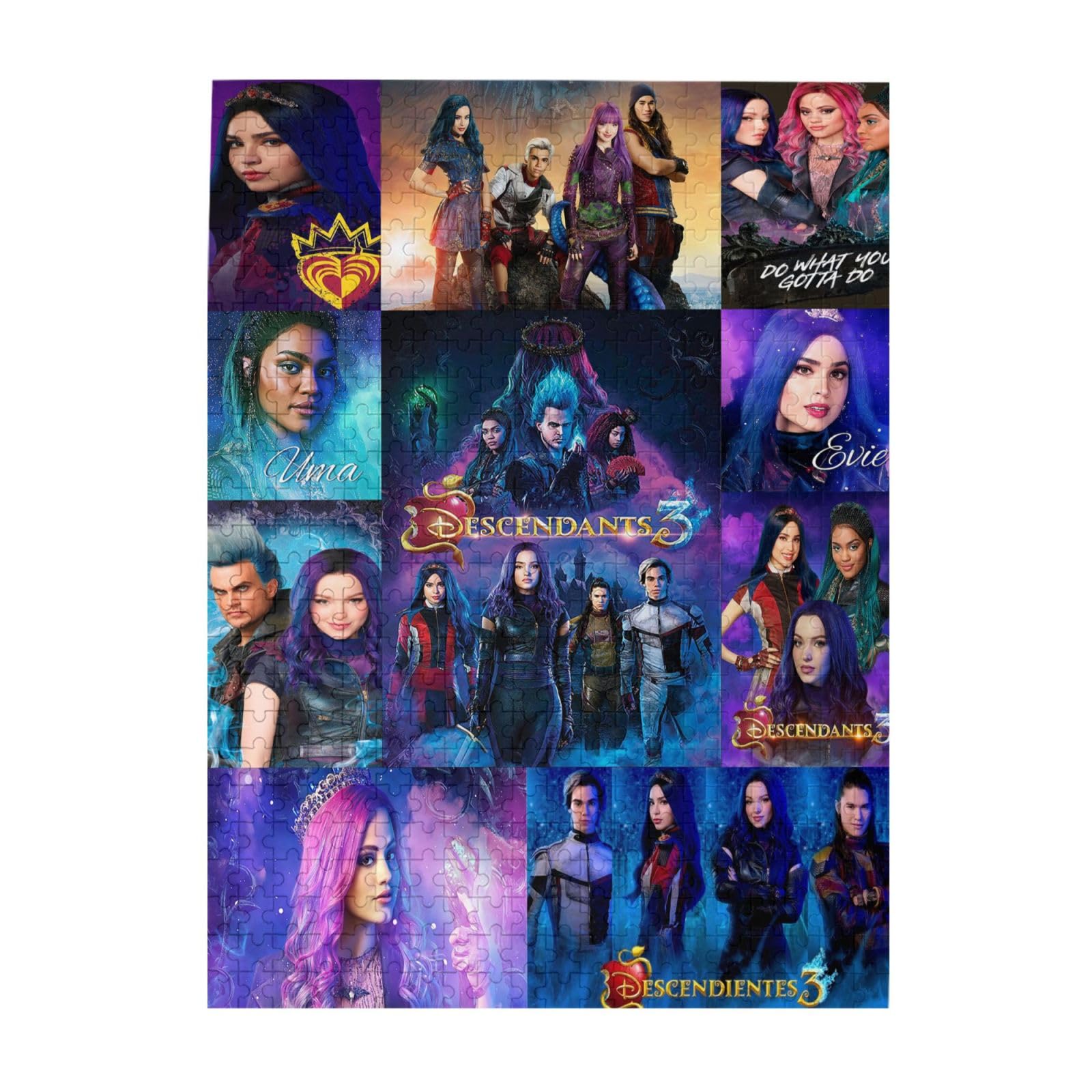 Amazon.com: BNALAO Descendants Cartoon 3 Movie Puzzles 500 Piece ...